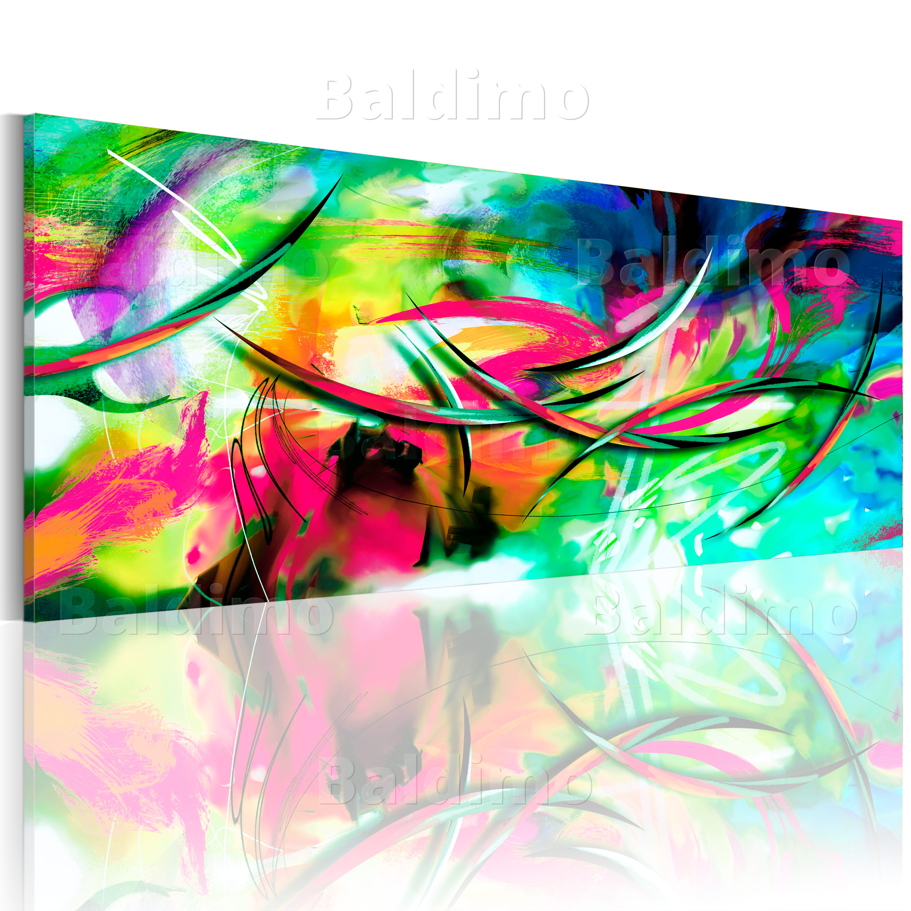 LEINWAND BILDER XXL ! FERTIG AUFGESPANNT ! BILD ! BUNT ABSTRAKT a-A-0001-b-b | eBay