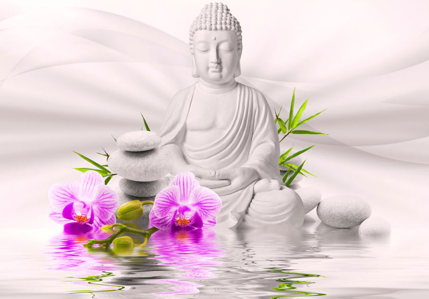 BUDDHA ZEN SPA Photo Wallpaper Non-woven (fleece)/Self-adhesive b-A ...