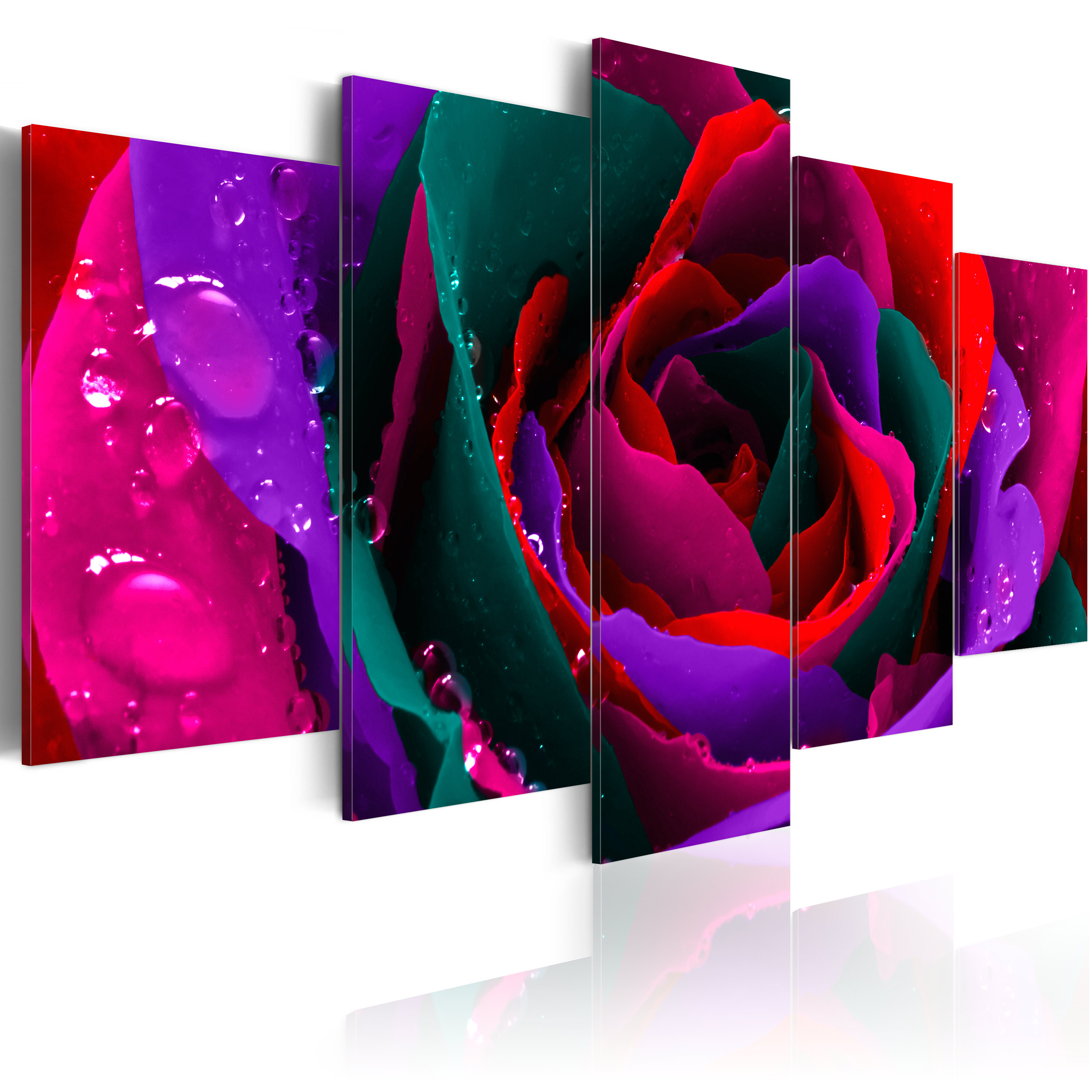 ROSE FLOWER Canvas Print Framed Wall Art Picture Photo Image b-B-0025-b ...