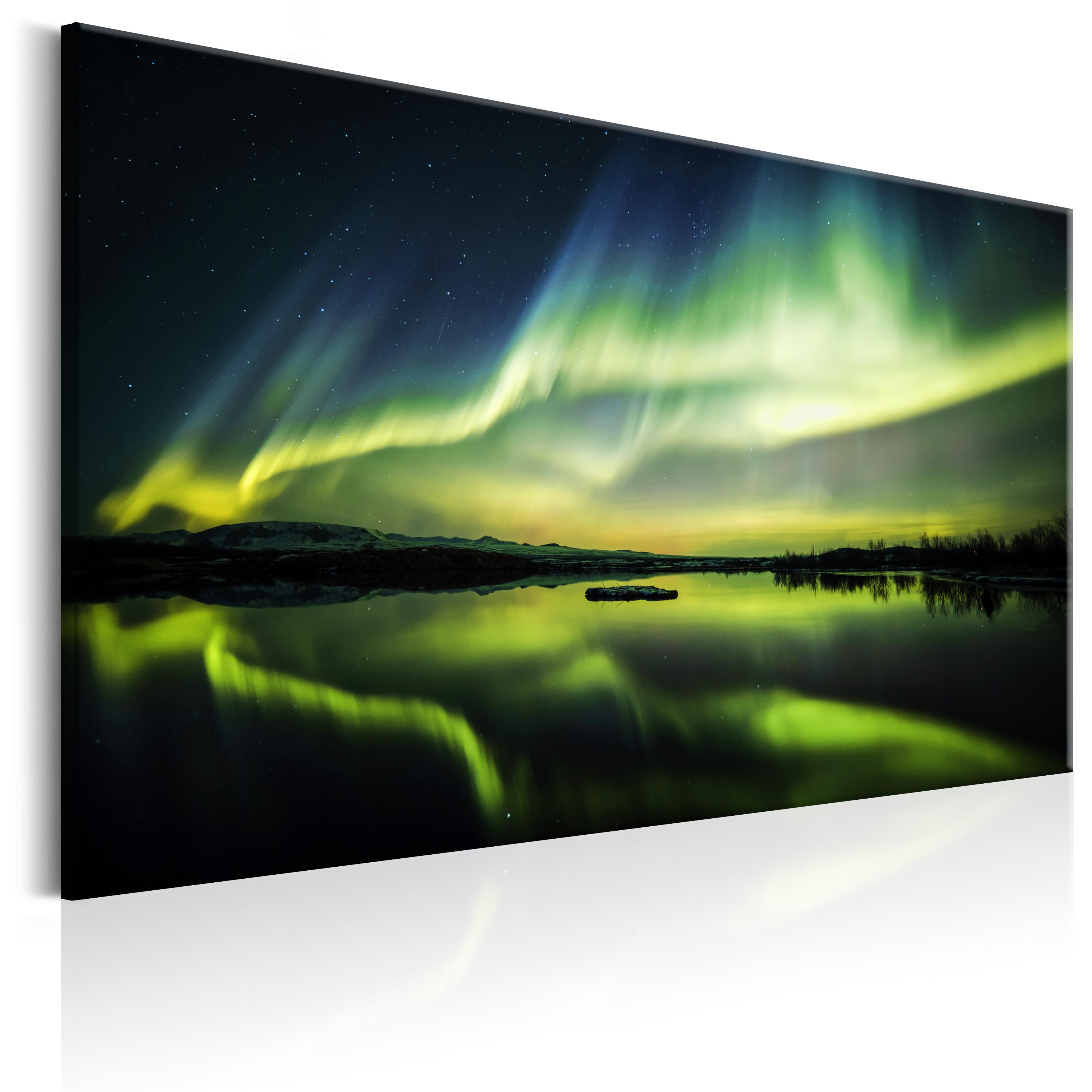 NORTHERN LIGHTS Canvas Print Framed Wall Art Picture Photo Image c-B ...