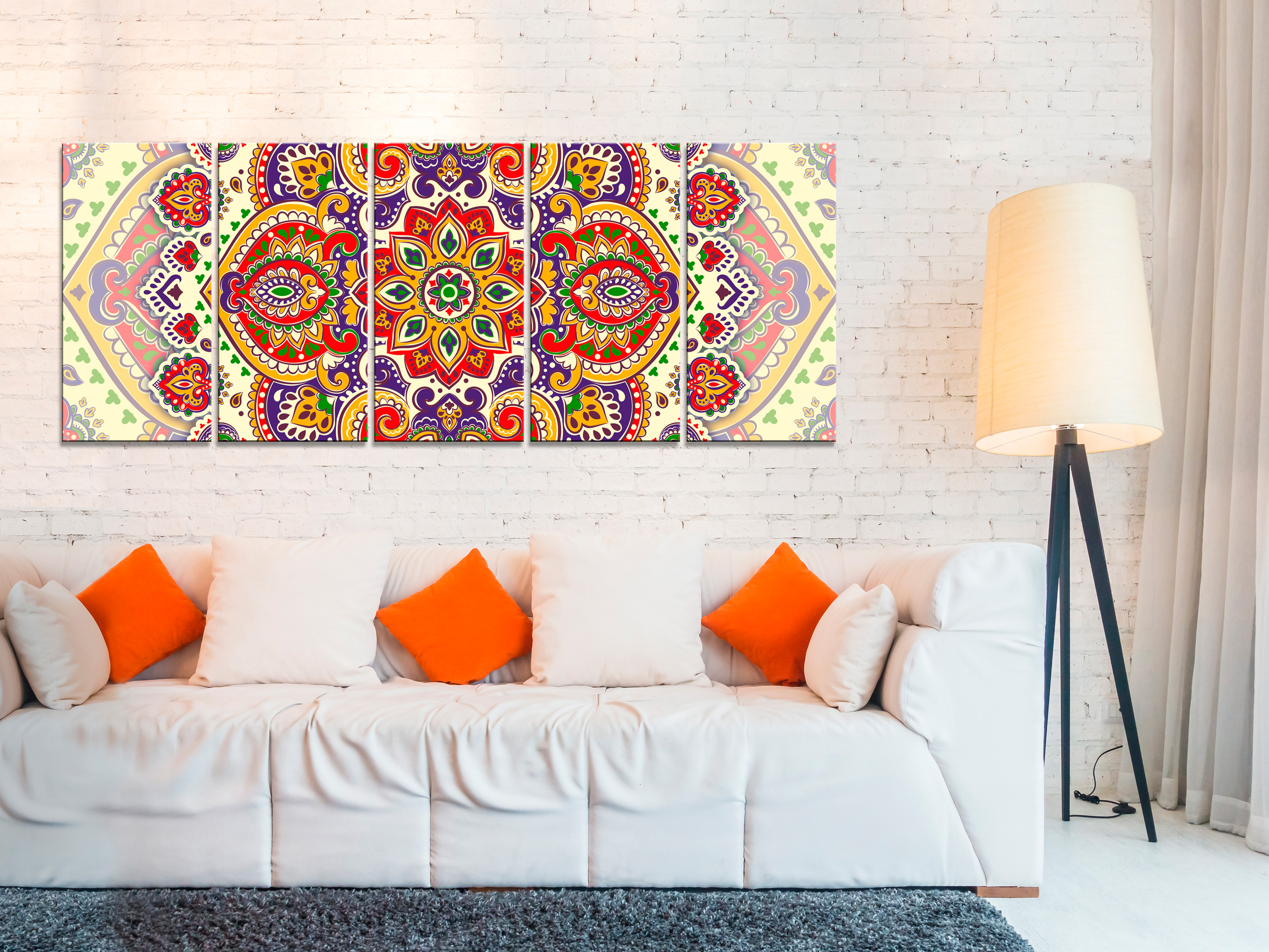 MANDALA Canvas Print Framed Wall Art Picture Photo Image f-A-0546-b-m ...