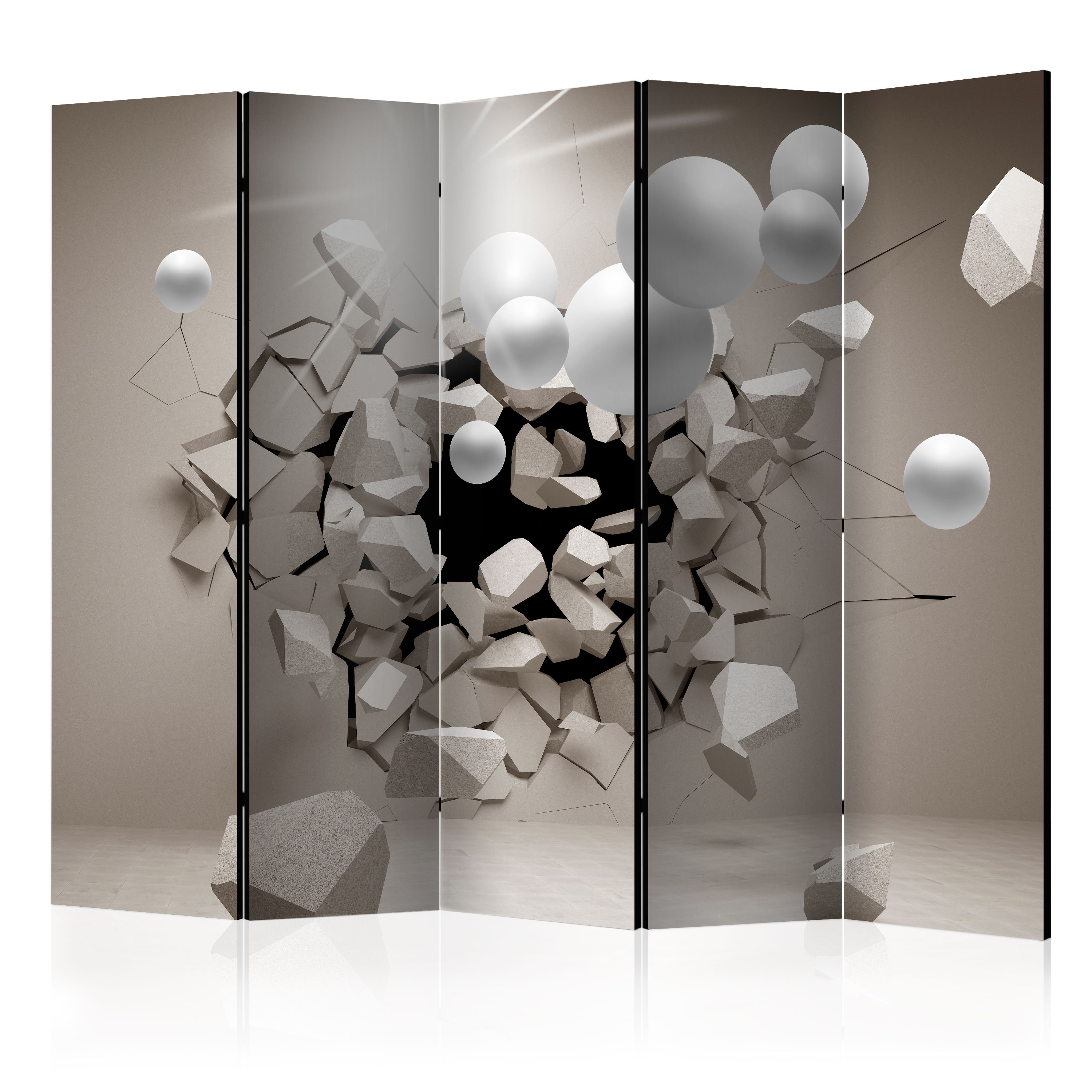 DECORATIVE PHOTO FOLDING SCREEN WALL ROOM DIVIDER ABSTRACT d-A-0045-z-b ...