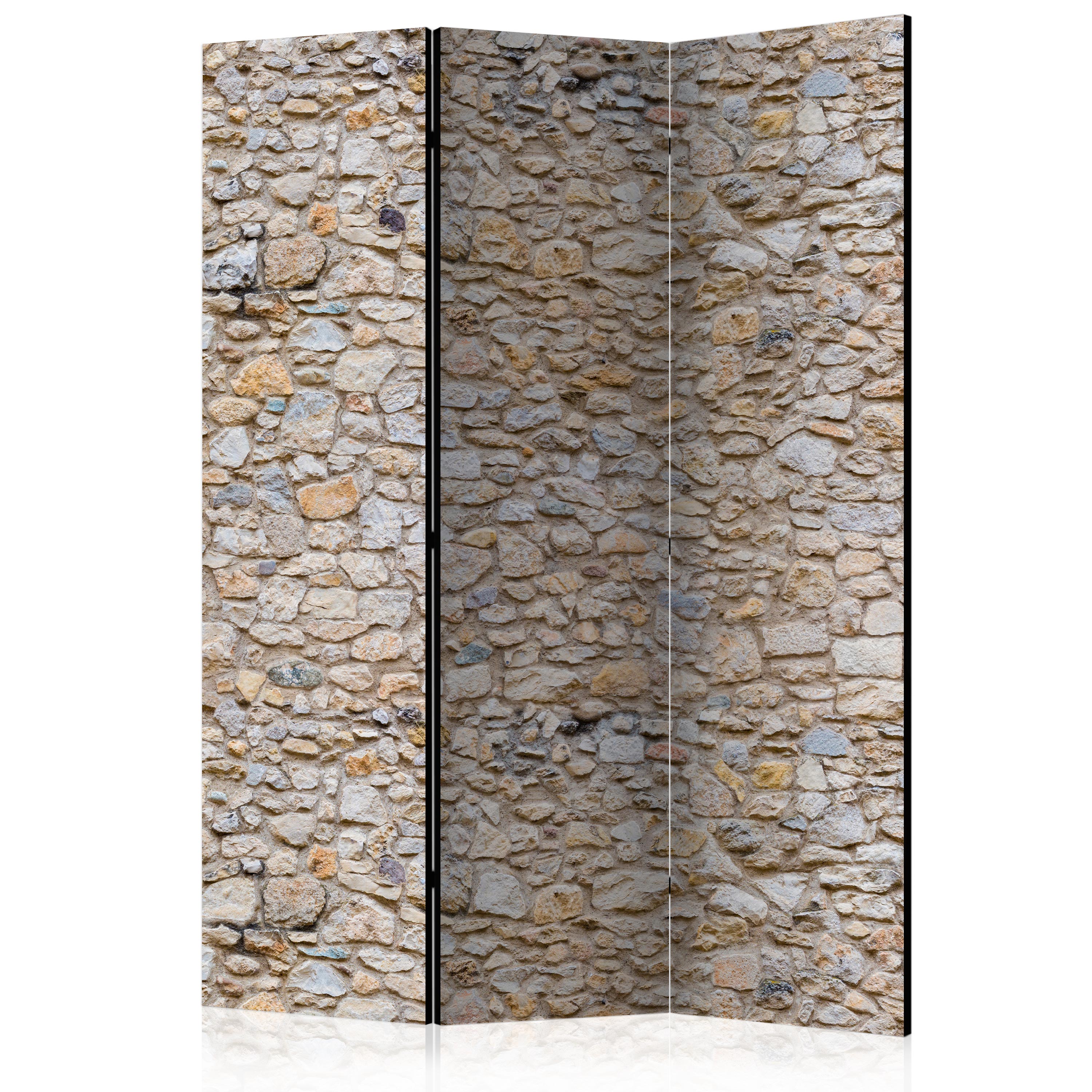 DECORATIVE PHOTO FOLDING SCREEN WALL ROOM DIVIDER STONE BETON LOFT f-A ...
